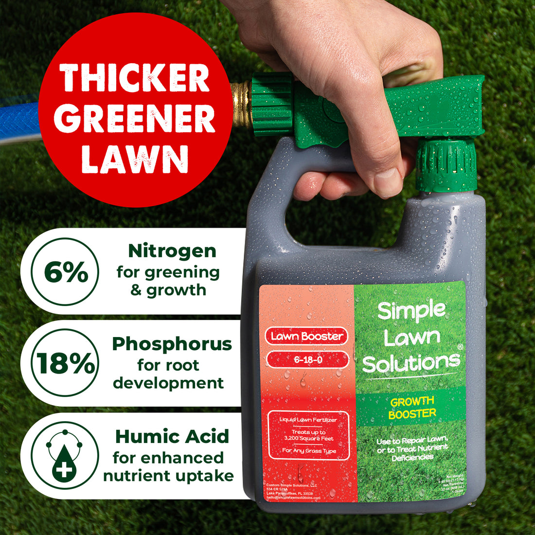 Lawn Booster: Extreme Growth Booster (32 ounce) Simple Lawn Solutions