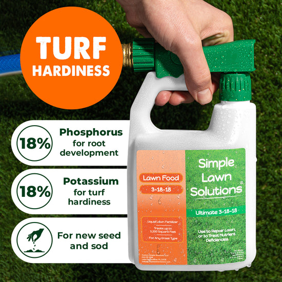 3-18-18 Liquid Lawn Food Fertilizer (32 Ounces) | Simple Lawn Solutions