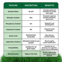 16-4-8 Liquid Lawn Food Fertilizer (32 ounce) | Simple Lawn Solutions